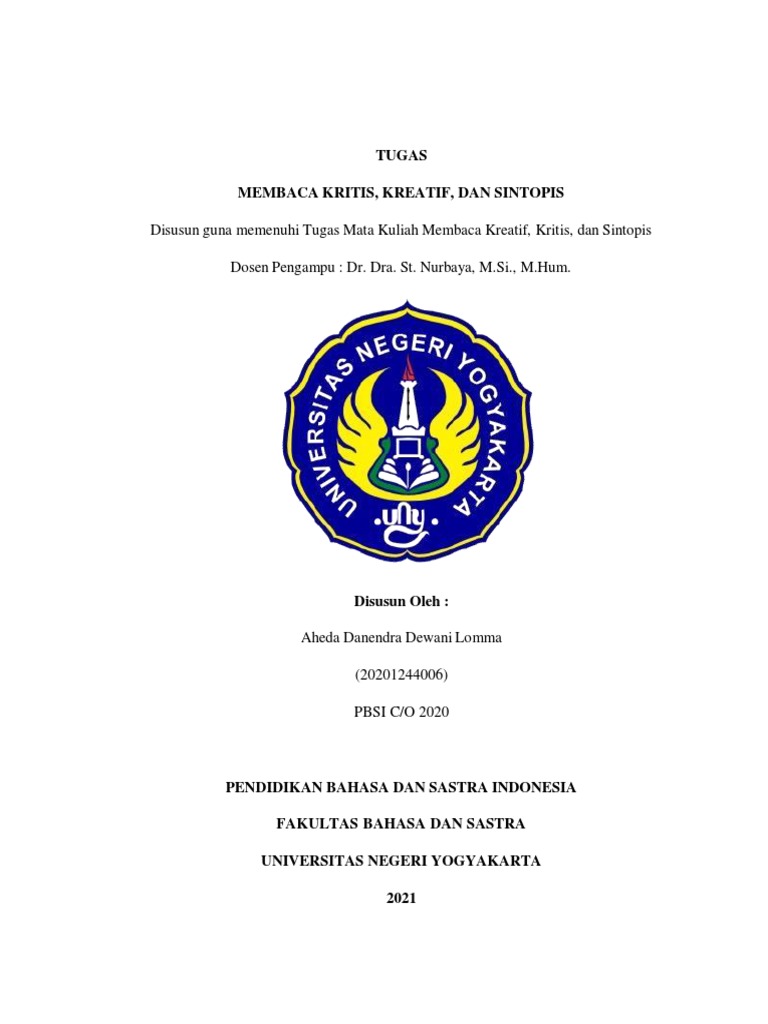Aheda Danendra DL - 20201244006 - MKKS | PDF | Seni & Disiplin Bahasa ...