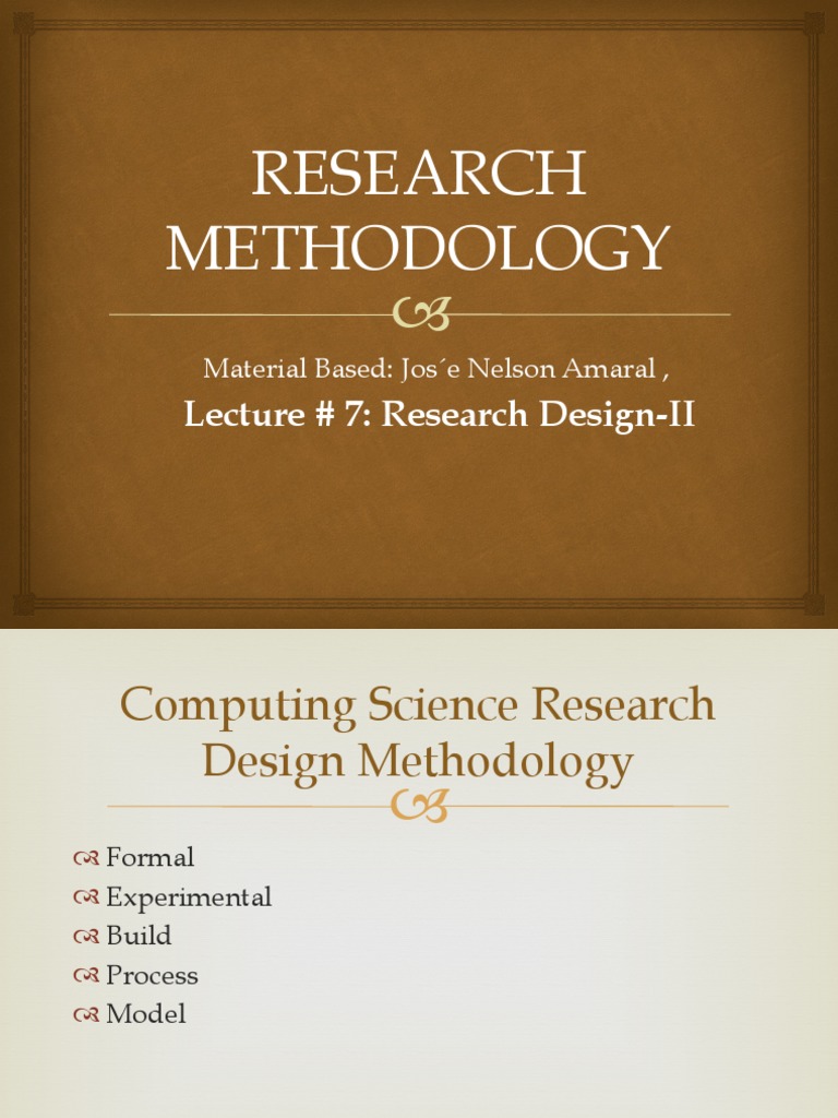 Research Methodologies in Computing Science | PDF | System | Computer Science