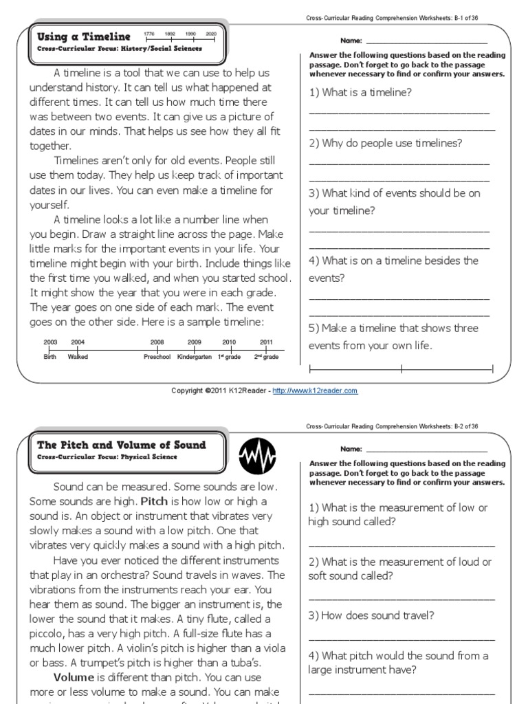 Cross-Curricular Focus: History/Social Sciences | PDF | Sound | Pitch ...