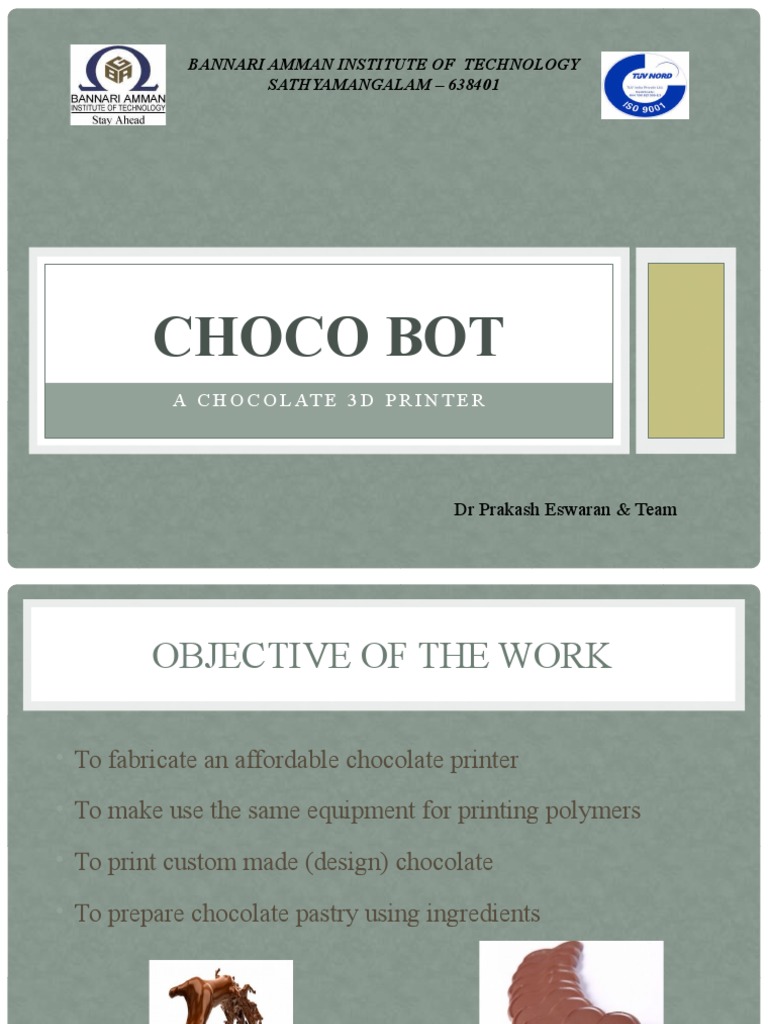 Choco Bot - Imtex 2018 | PDF