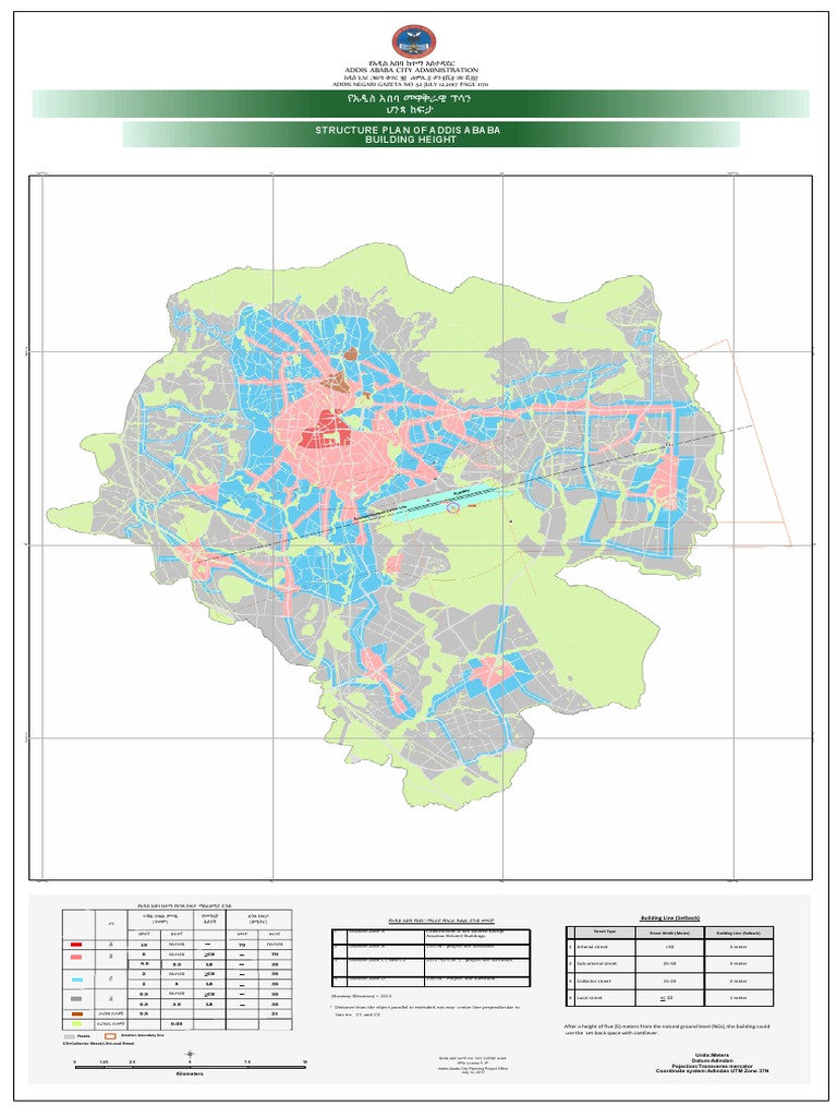 Structure Plan of Addis Ababa Building Height | PDF | Geography | Geometry