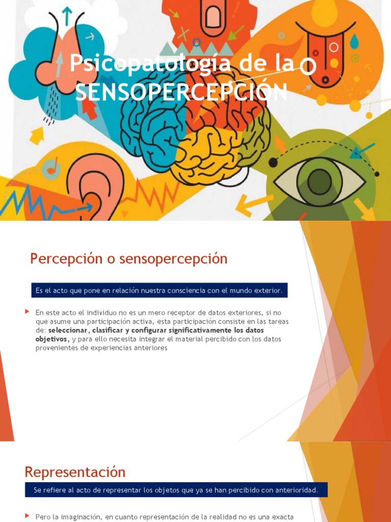 SENSOPERCEPCIÓN | PDF | Percepción | Alucinación