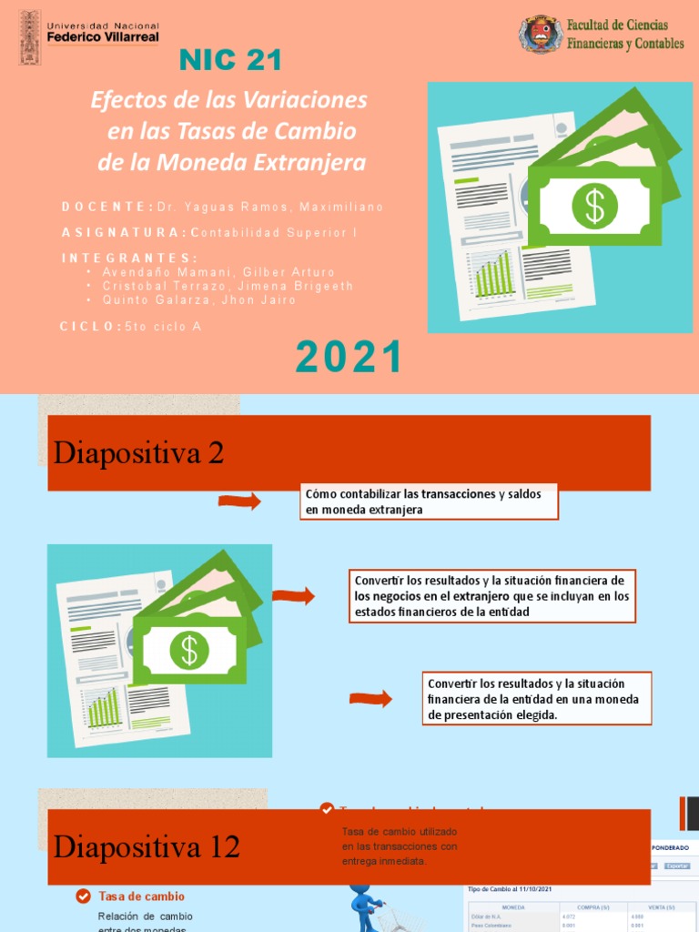 NIC 21 - Grupo 1 | PDF | Tipo de cambio | Estado financiero
