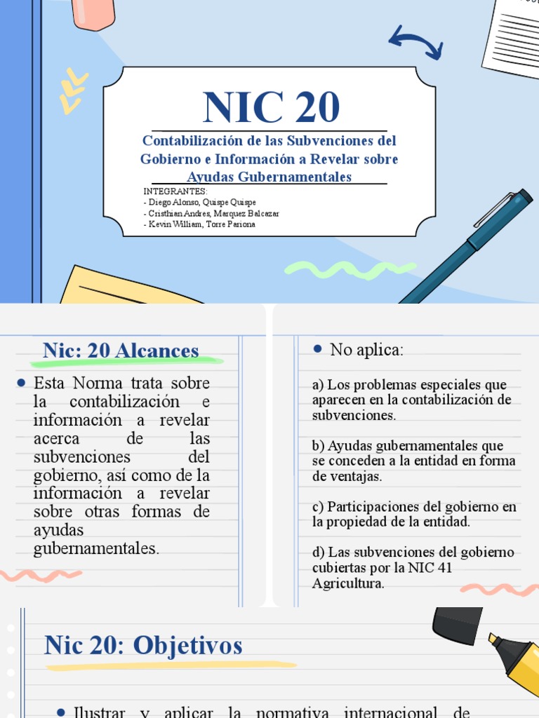 Expo de Nic 20 | PDF | Otorgar dinero) | Subvención