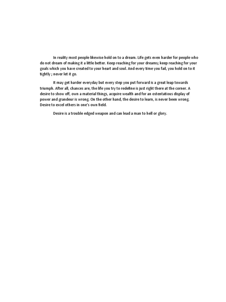 The Four Desires | PDF