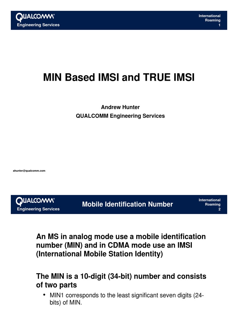 Issues of Min Based and True Imsi - QC | PDF | Mobile Technology ...
