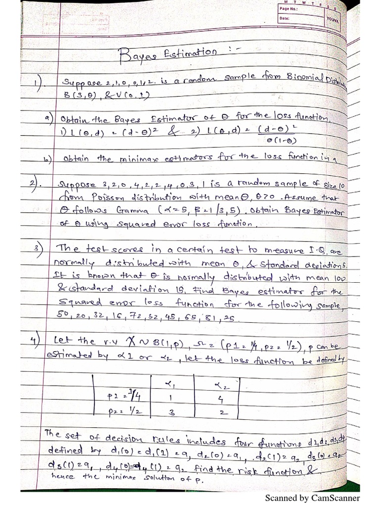 Bayes Estimation | PDF