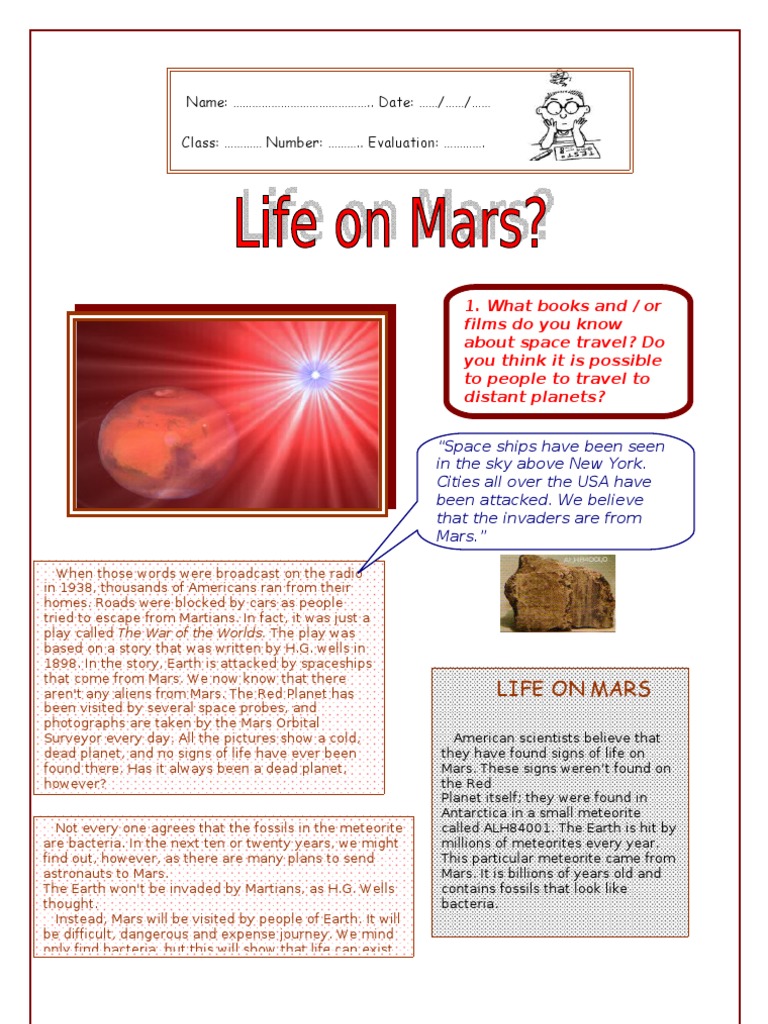 Life On Mars | PDF | Mars | Outer Space