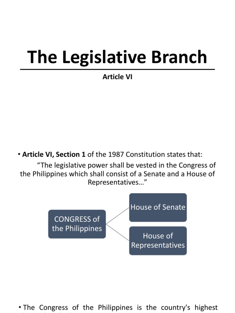 Lesson 6 - The Legislative Branch | PDF | American Government | United ...
