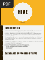Hive PPT | PDF | Apache Hadoop | Computer Engineering