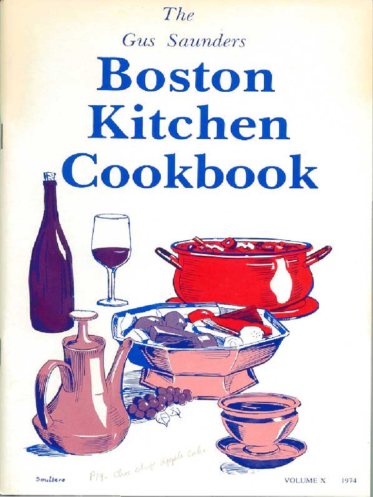 The Gus Saunders Boston Kitchen Cookbook VolX | PDF