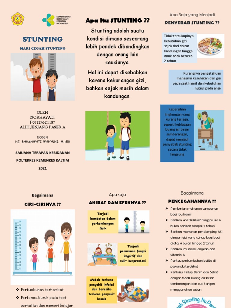 Leaflet Stunting | PDF
