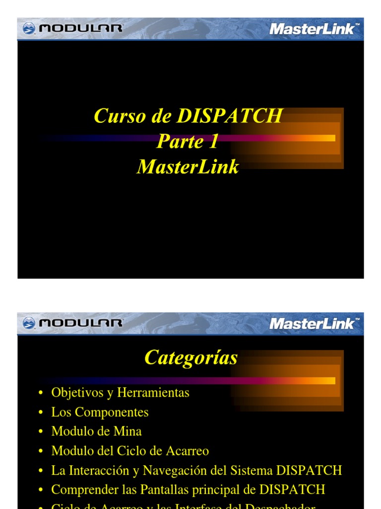Curso de DISPATCH | PDF | Unidad Central de procesamiento | Sistema de Posicionamiento Global