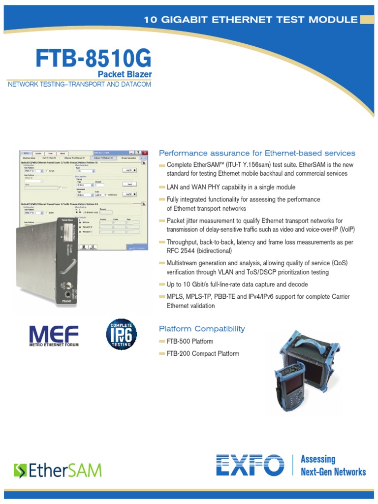 FTB 8510G angHR | PDF | Computer Network | Quality Of Service