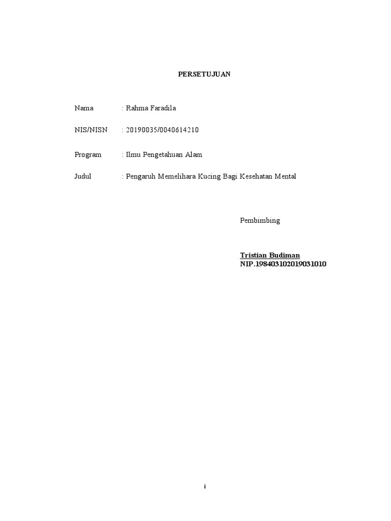 Karya Tulis - Rahma Faradilla 12 IPA 2 | PDF