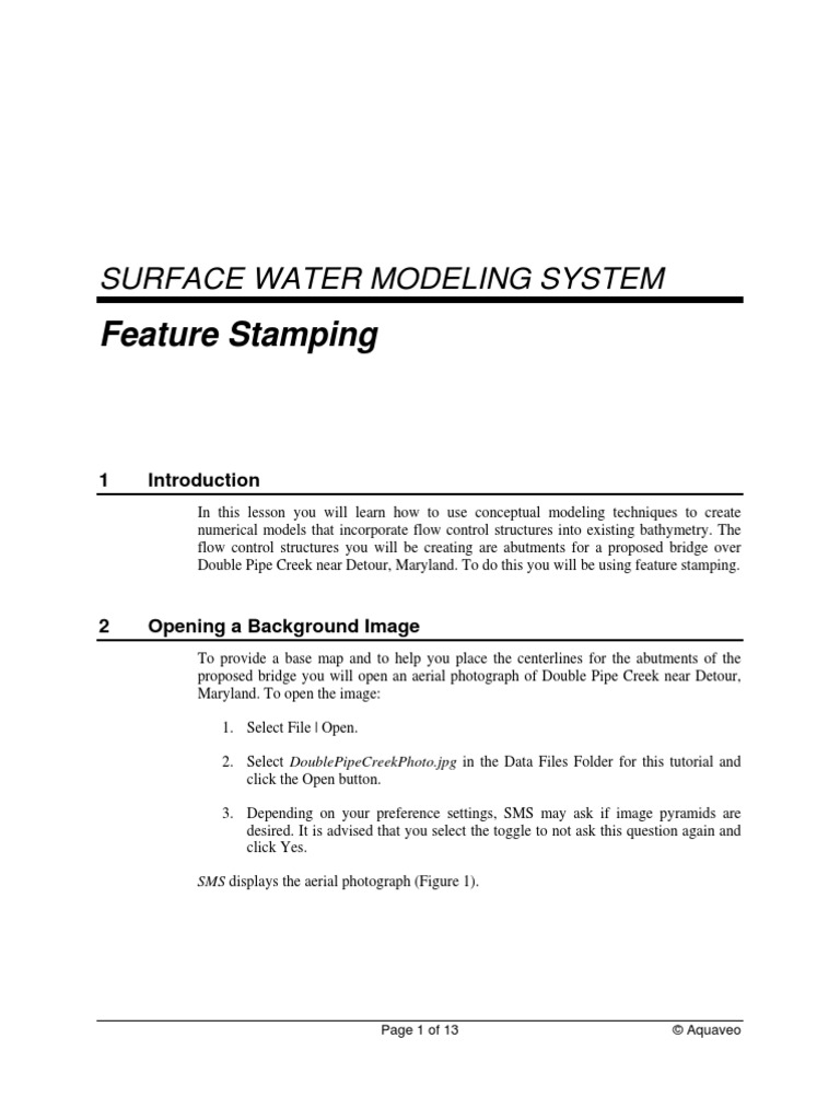 SMS Feature Stamping | PDF | Conceptual Model | Contour Line
