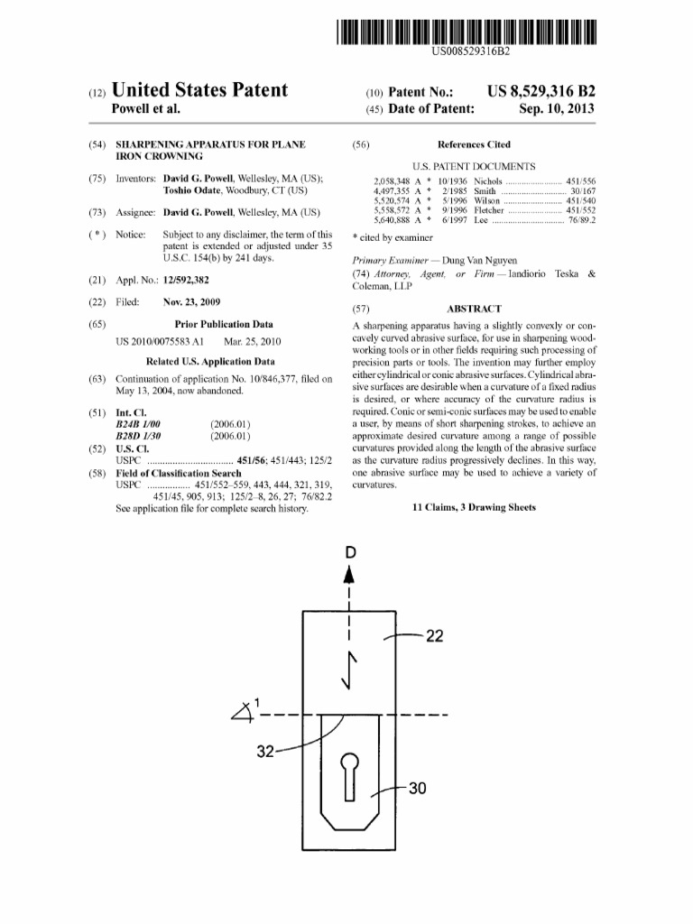 Powell Odate Crowning Plate Patent | PDF