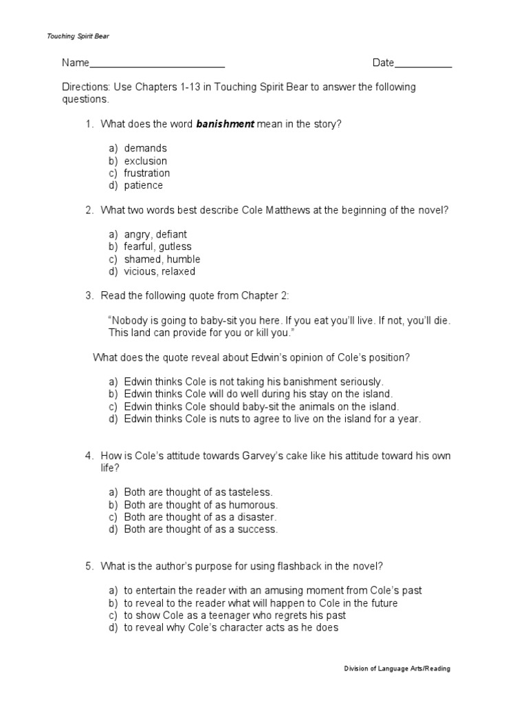 Middle School Reading Guide | PDF