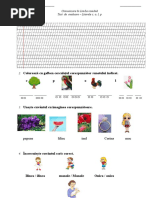Evaluare Initiala CLR Cls I | PDF