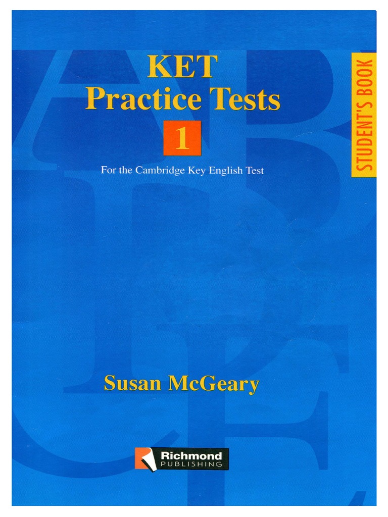 KET Practice Tests 1 - For The Cambridge Key English Test by McGeary ...