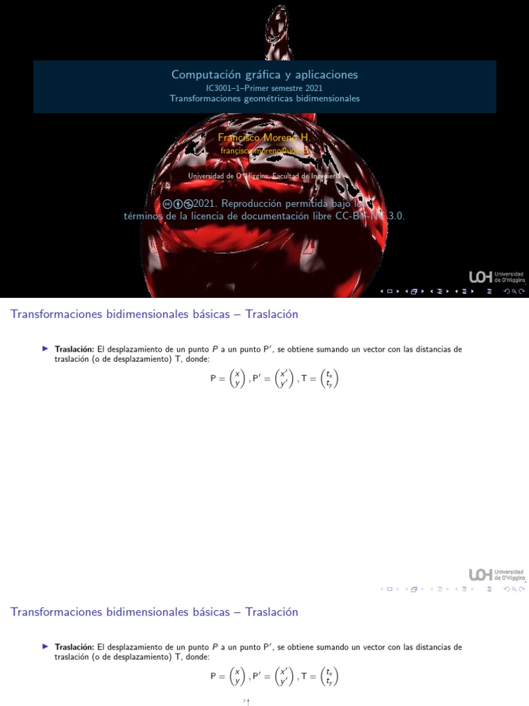 04 Transformaciones Geom Tricas Bidimensionales | PDF | Matriz ...