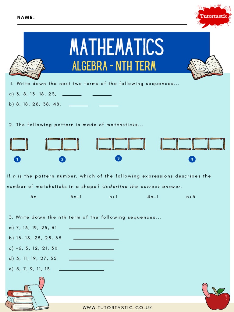 Maths - Algebra - NTH Term | PDF