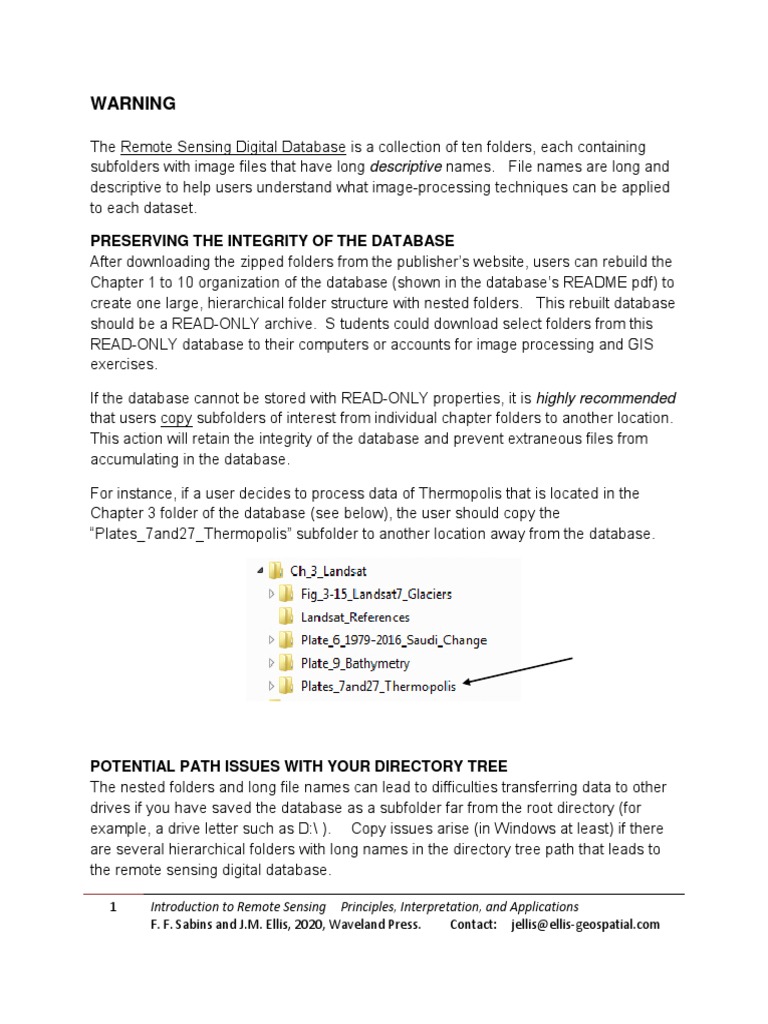 WARNING About COPYING Database Folders | PDF | Computer File ...