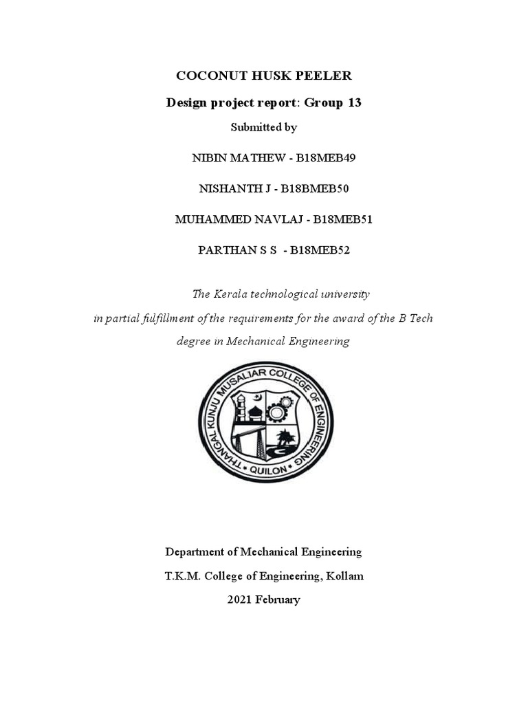 Design Project Report | PDF | Clutch | Strength Of Materials