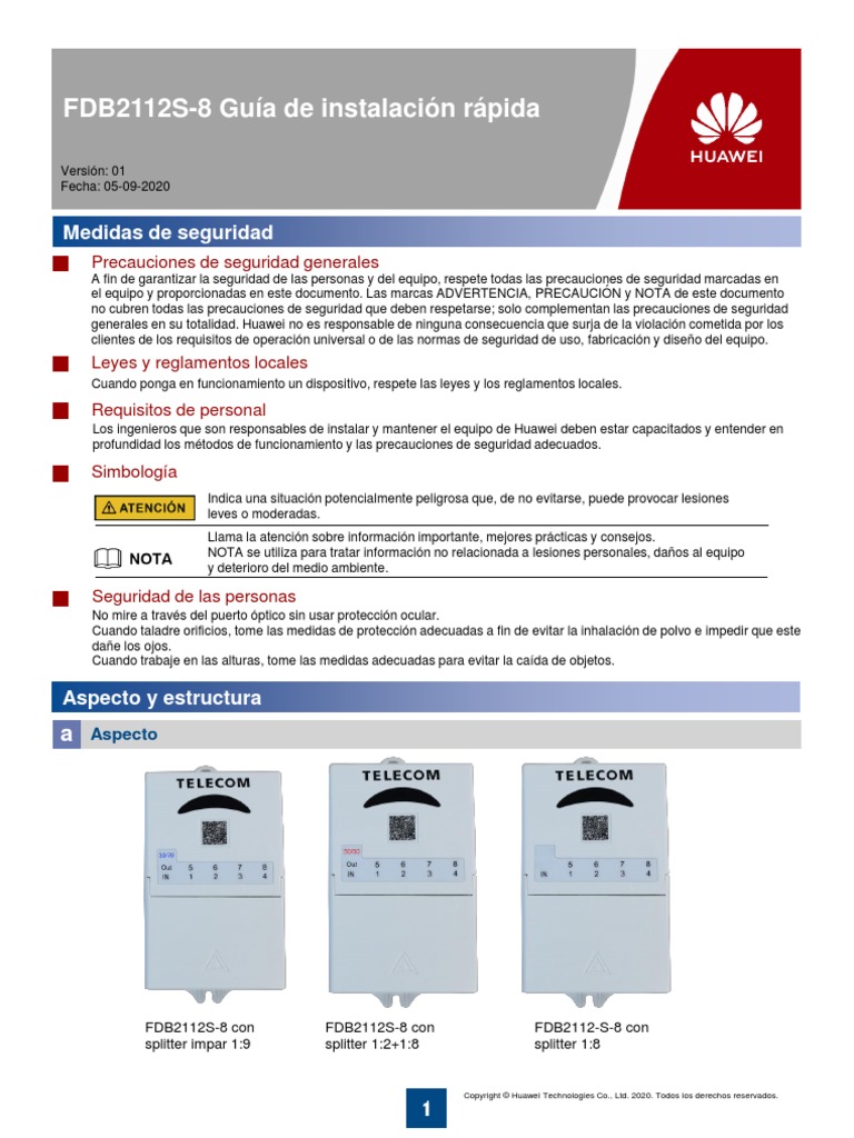 FDB2112S-8 Guía de Instalación Rápida 01 | PDF
