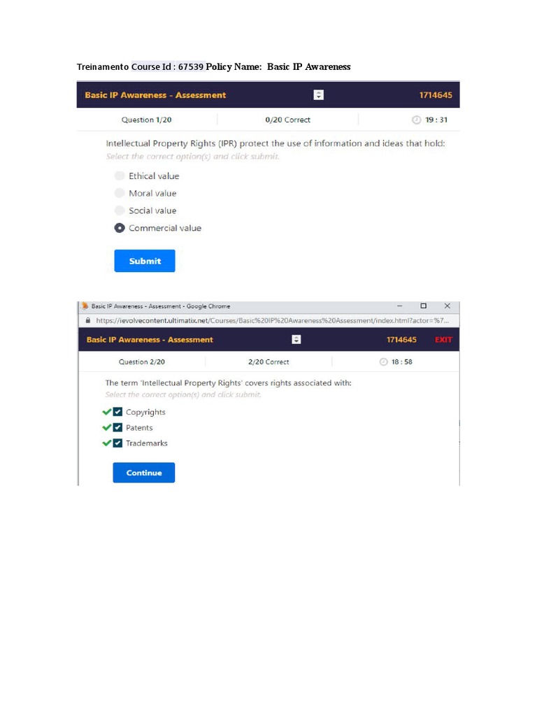 Basic IP Awareness Assessment 67539 | PDF | Computers