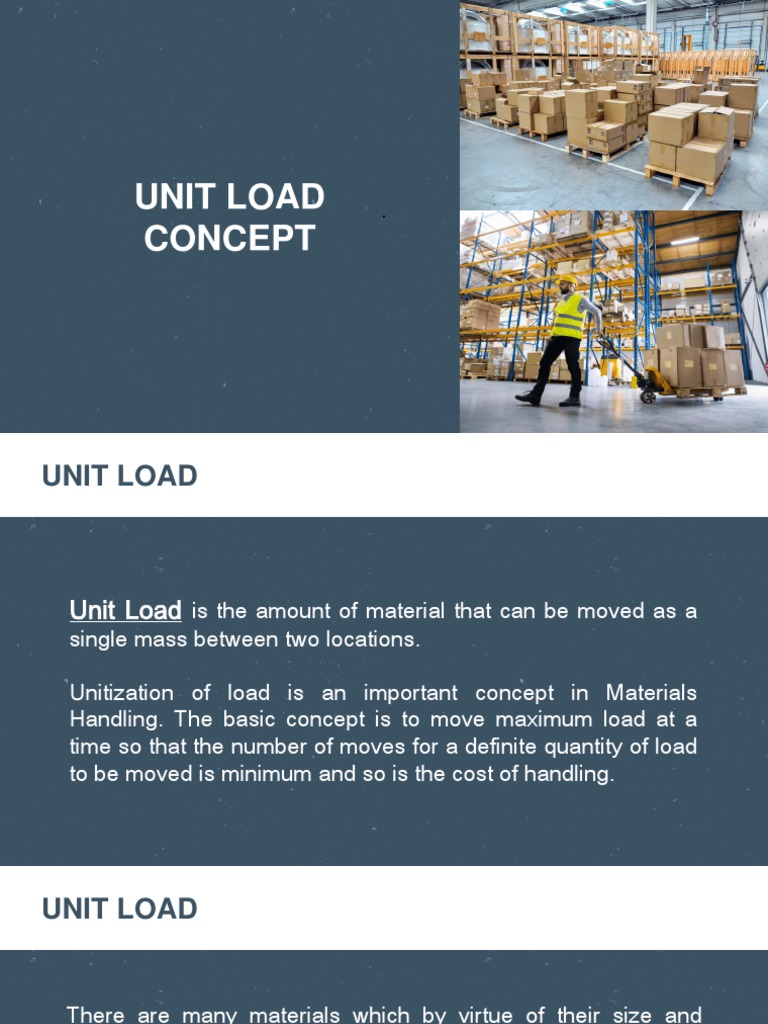 Unit Load Concept | PDF | Pallet | Packaging And Labeling