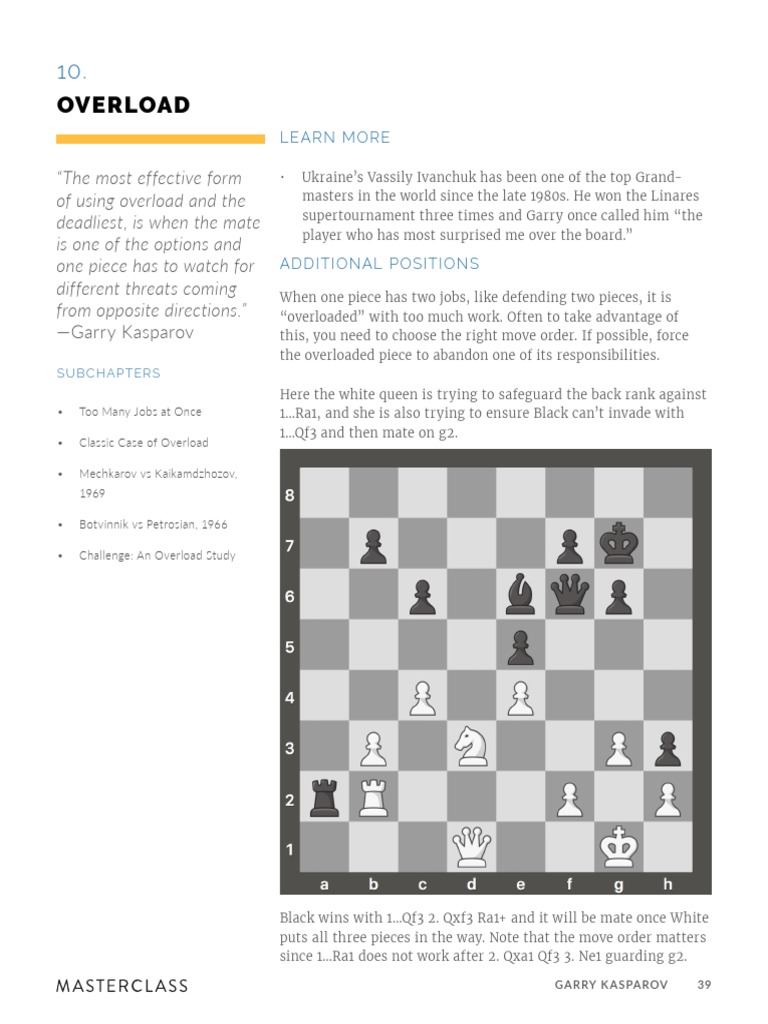 10 Overload | PDF | Traditional Board Games | Chess Theory