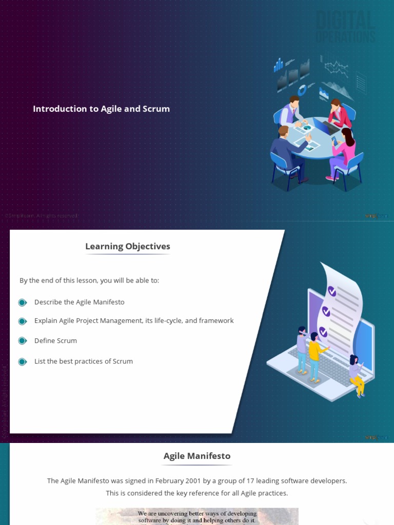 Agile and Scrum Overview Guide | PDF | Scrum (Software Development ...
