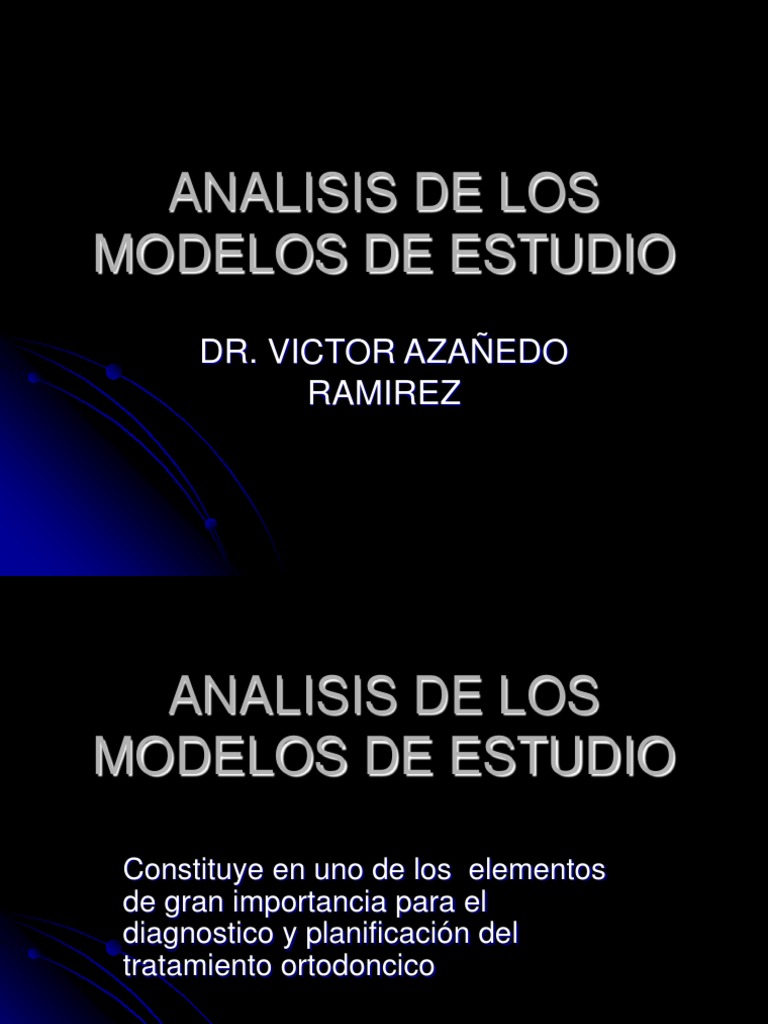 4, Analisis de Los Modelos de Estudio | Descargar gratis PDF | Diente ...