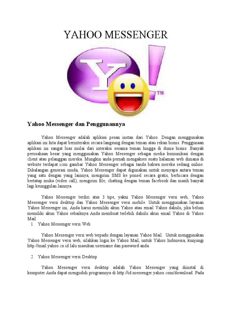 Yahoo Messenger | PDF