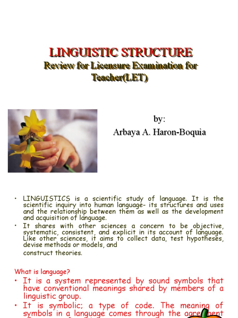 Linguistic Structure Linguistic Structure | PDF | Consonant | Stress ...