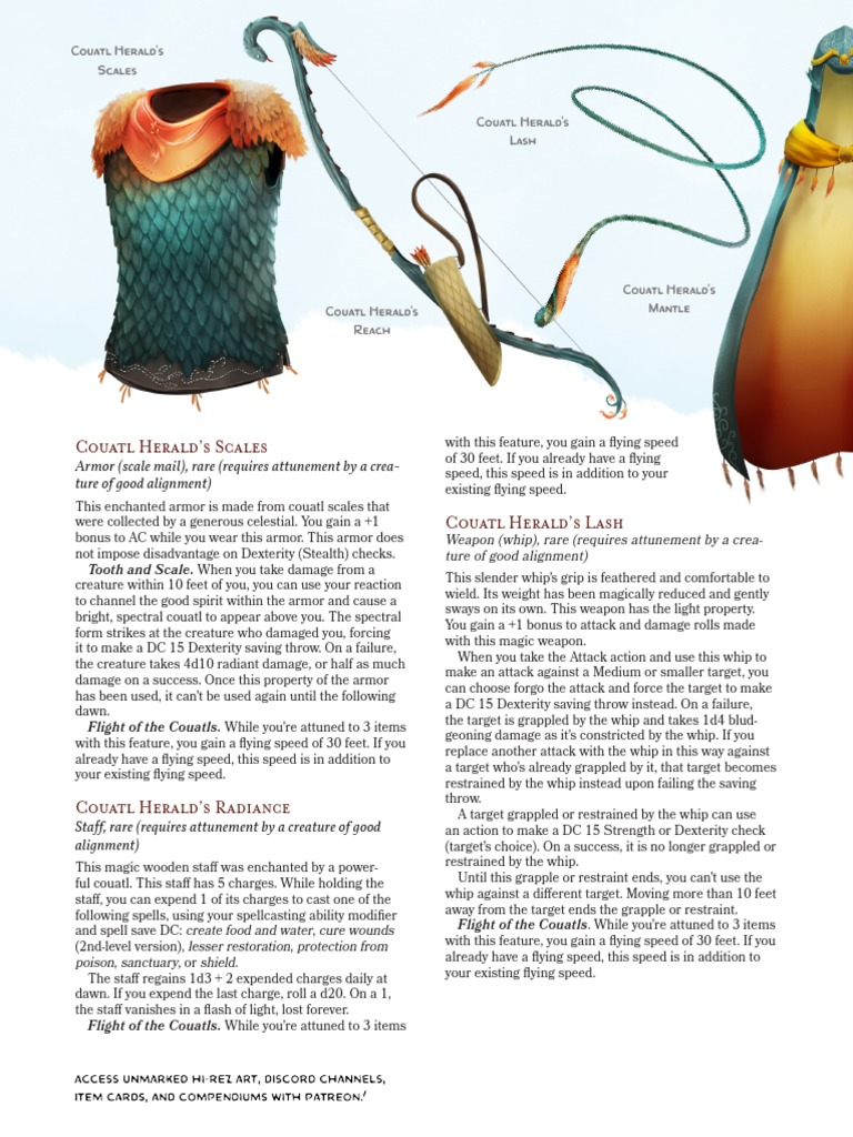 Couatl Herald - Magic Items | PDF