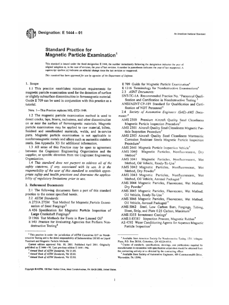 Astm e 1444 | PDF