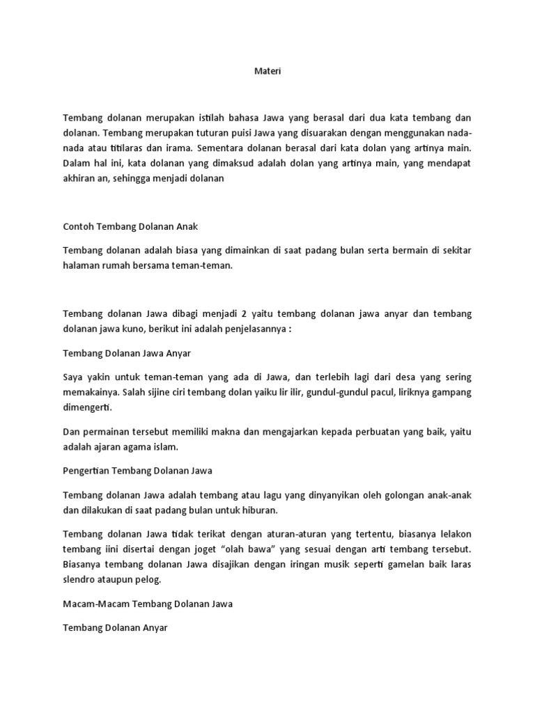 Contoh Tembang-WPS Office | PDF