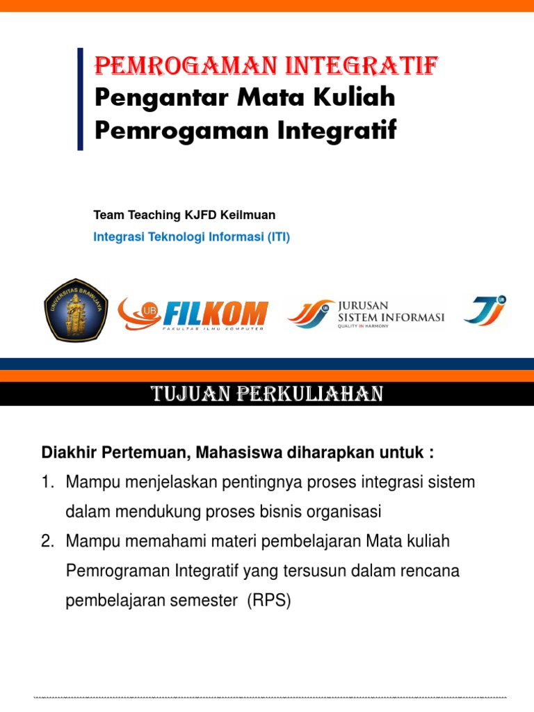 Pemrograman Integratif ITI | PDF | Komputer