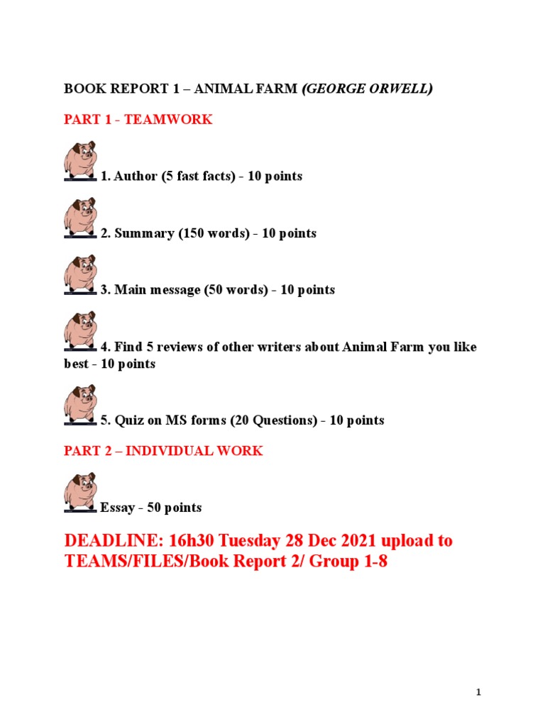 Animal Farm Essay Questions | PDF | Language Arts & Discipline | Self ...