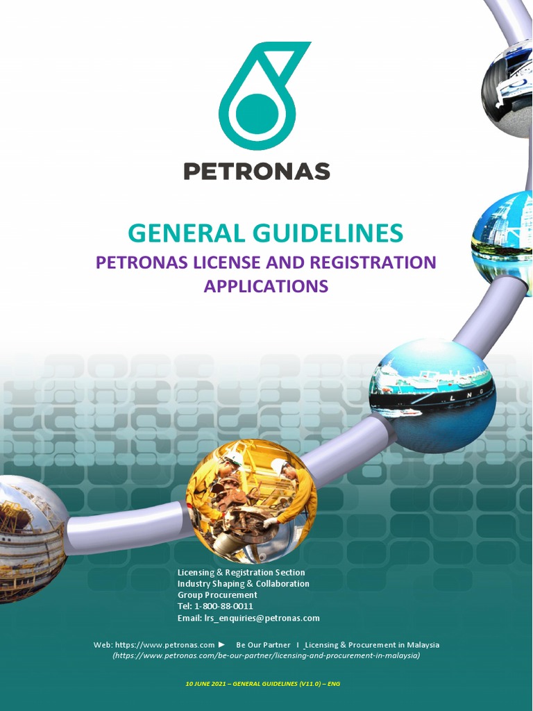 GENERAL GUIDELINES - PETRONAS License Registration Applications v11.0 ...