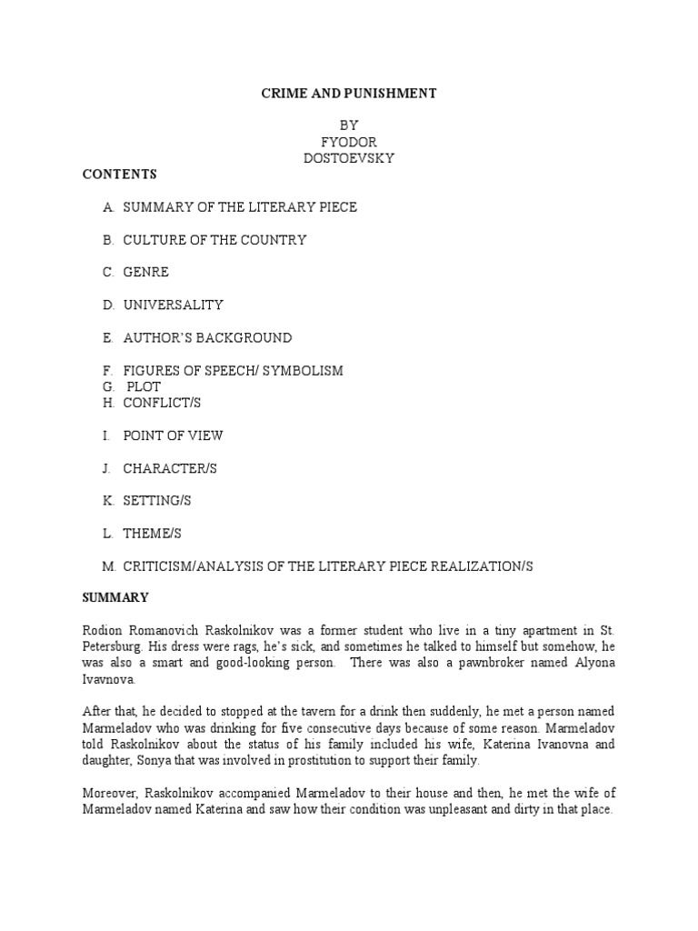 Crime and Punishment Analysis | PDF | Crime And Punishment