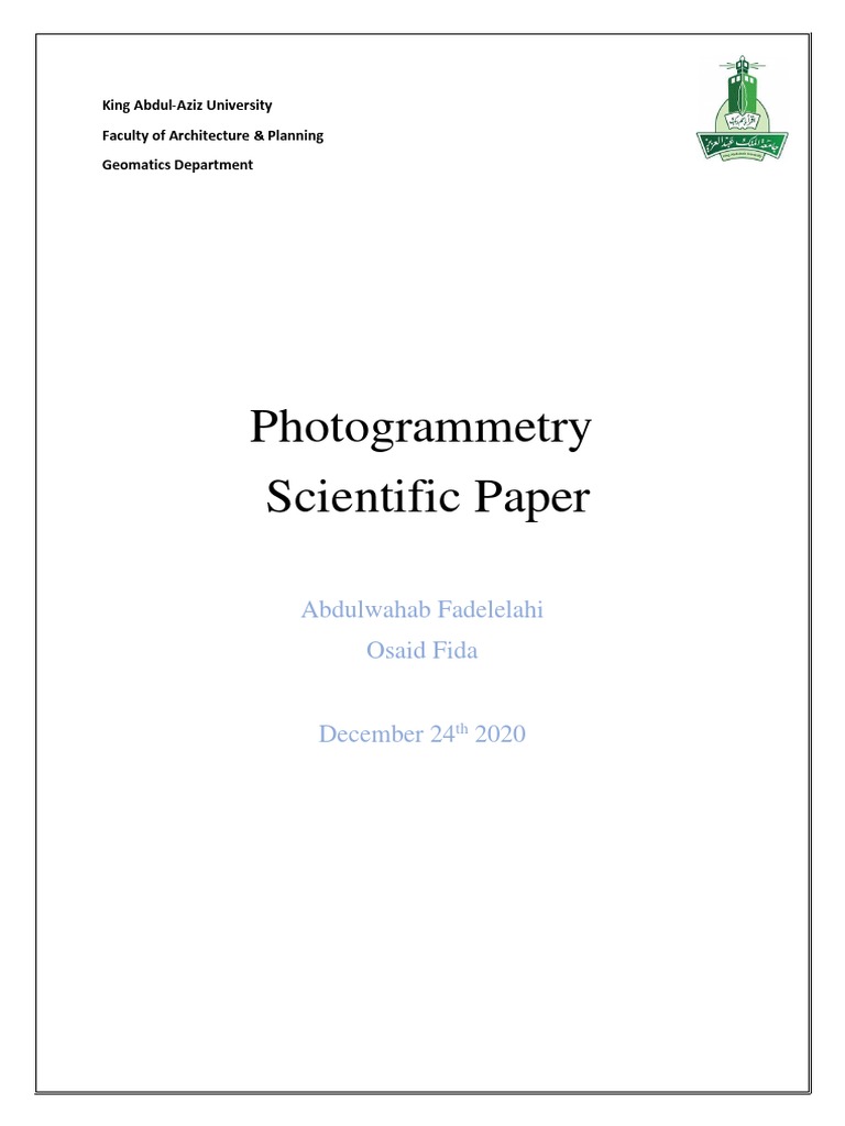 Photogrammetry Project Report | PDF | Texture Mapping | Rendering (Computer Graphics)