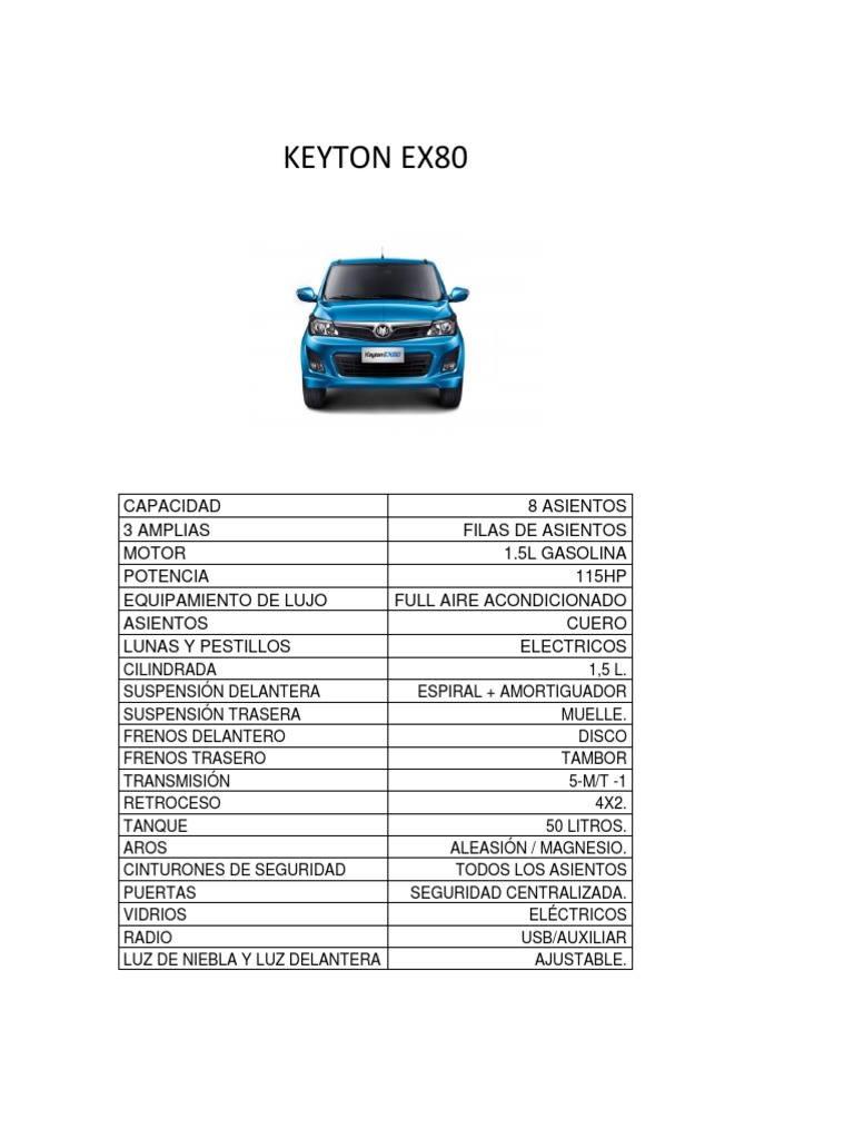 Keyton Ex80 1 | PDF