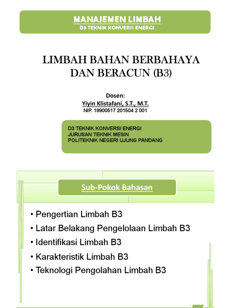 Limbah B3 | PDF | Sains & Matematika