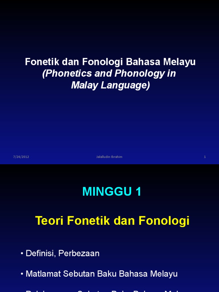 Fonetik & Fonologi | PDF