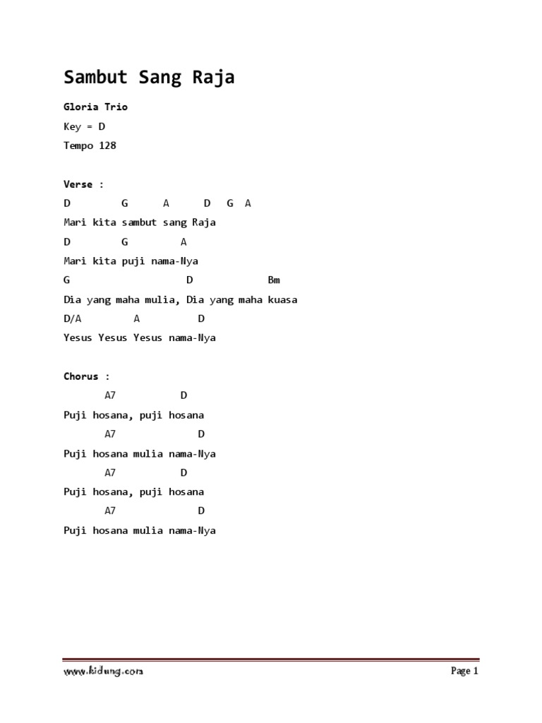 Sambut Sang Raja | PDF