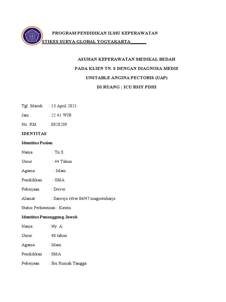 Asuhan Keperawatan UAP pada Pasien Jantung | PDF | Kesehatan Holistik