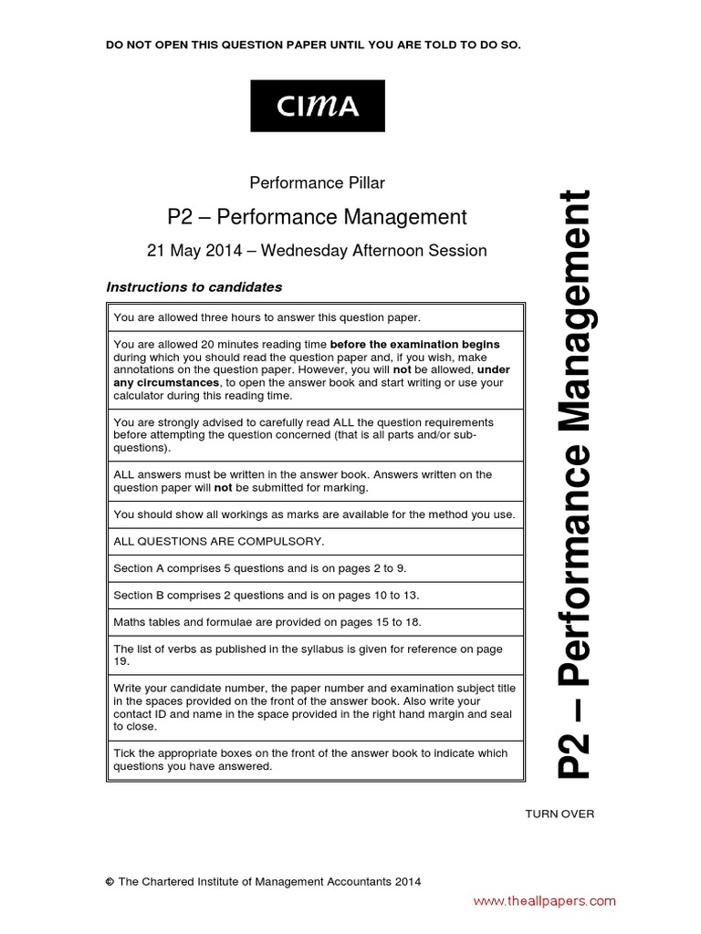 P2 - Performance Management | PDF | Mathematical Optimization | Linear Programming